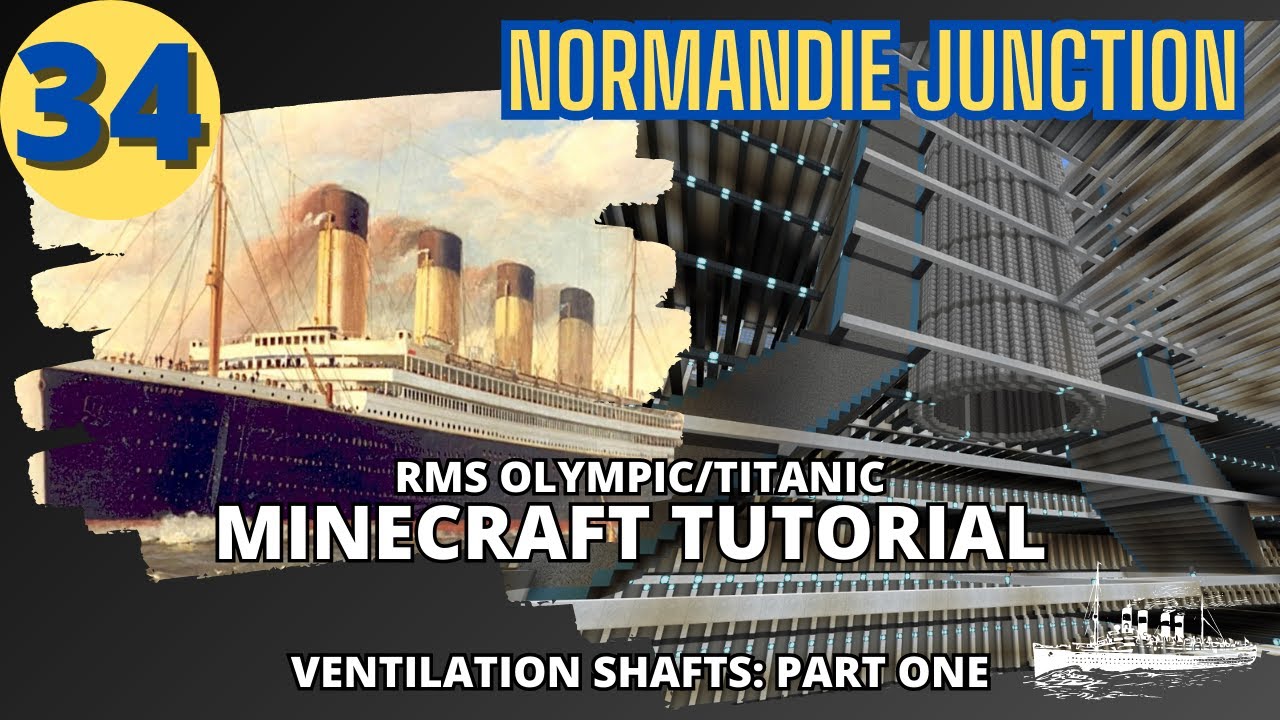 RMS Olympic/Titanic , 4:1 Scale, Minecraft Tutorial. PART THIRTY-FOUR - YouTube