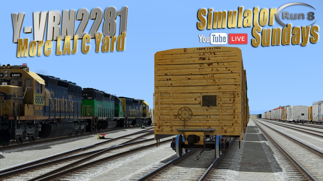 Run 8 Live | Y-VRN2281 LAJ | More C Yard Switching - YouTube