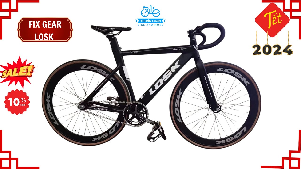 XE ĐẠP FIXED GEAR LOSK PHIÊN BẢN MỚI NHẤT 2024: Mẫu xe fix gear tầm ...