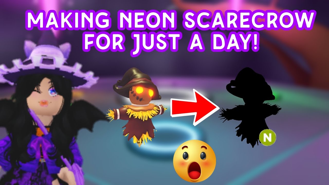 Making a *NEON* Scarecrow for just 1 day!🎃😱 | heres how it goes ...