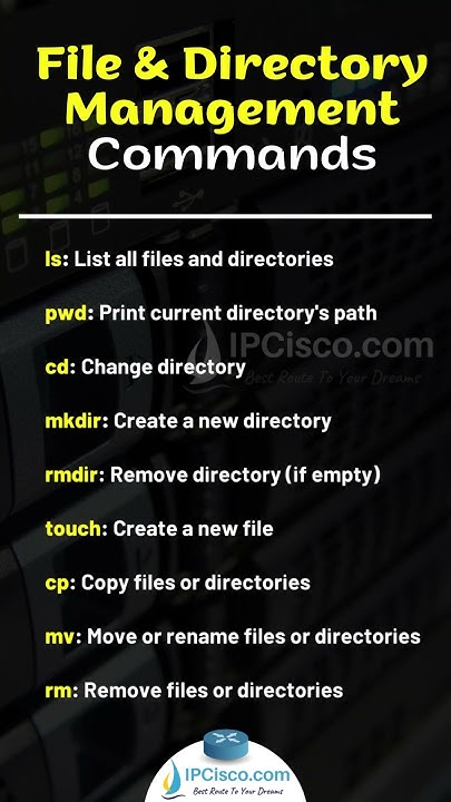 Linux Tips Linux Commands File And Directory Management Linux Linuxcommands Youtube
