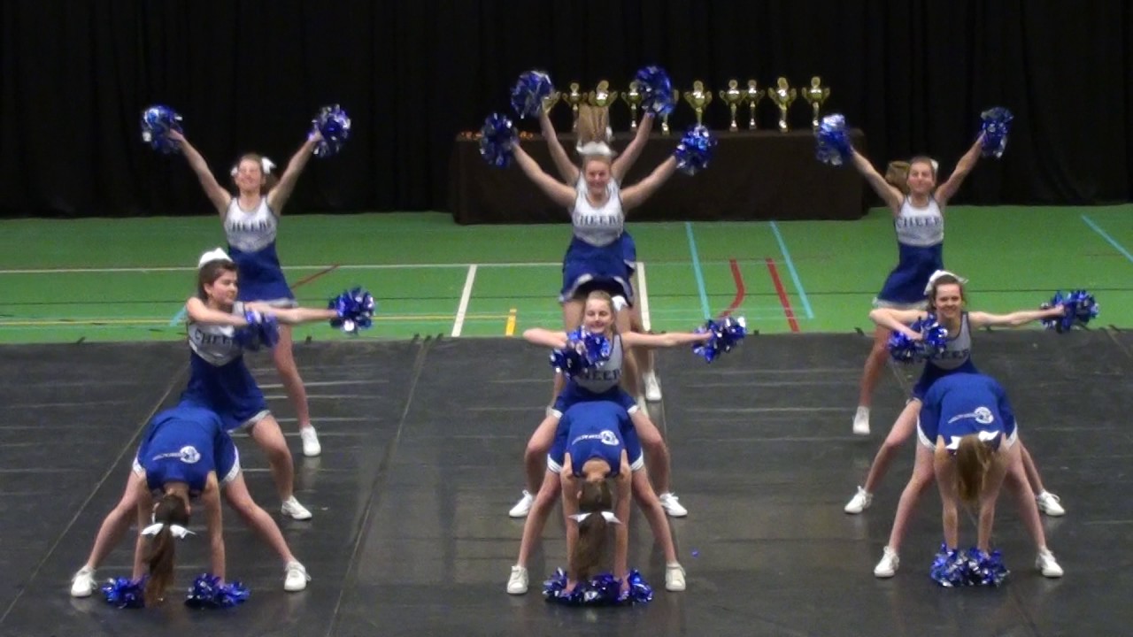 BK Cheer & Dance 2017: Blue Devils Senior Pomdance - YouTube