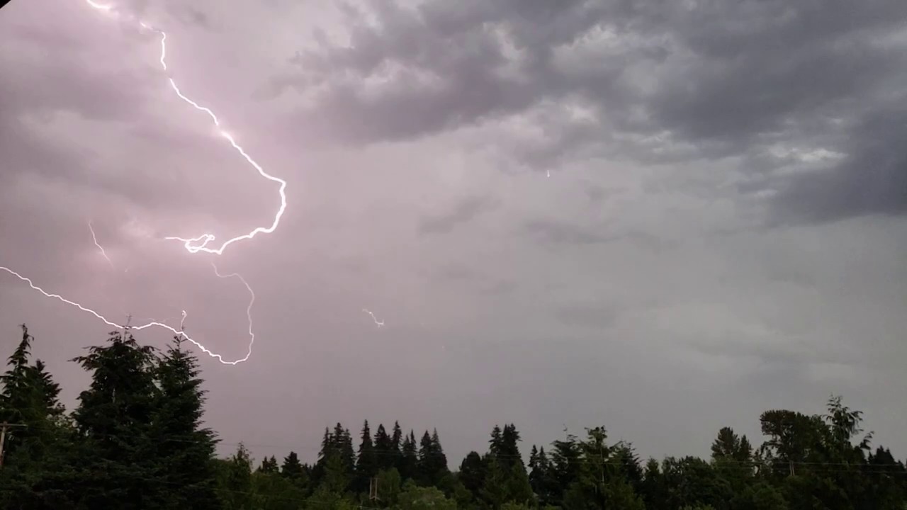 Amazing Slow Motion Lightning in WA state!!! - YouTube