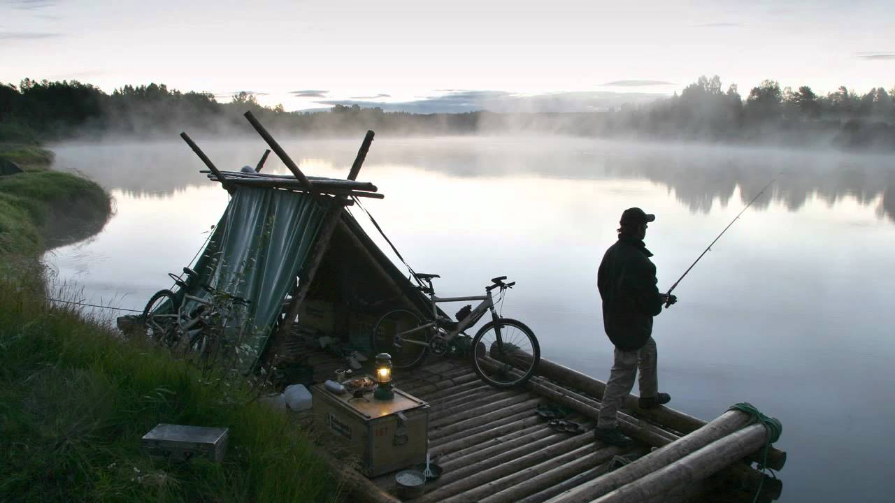 Timber rafting in Sweden - YouTube