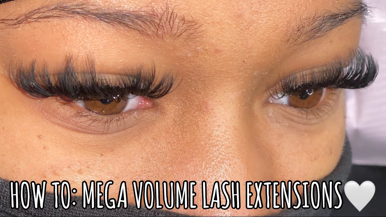 HOW TO: MEGA VOLUME LASH EXTENSIONS💕 - YouTube