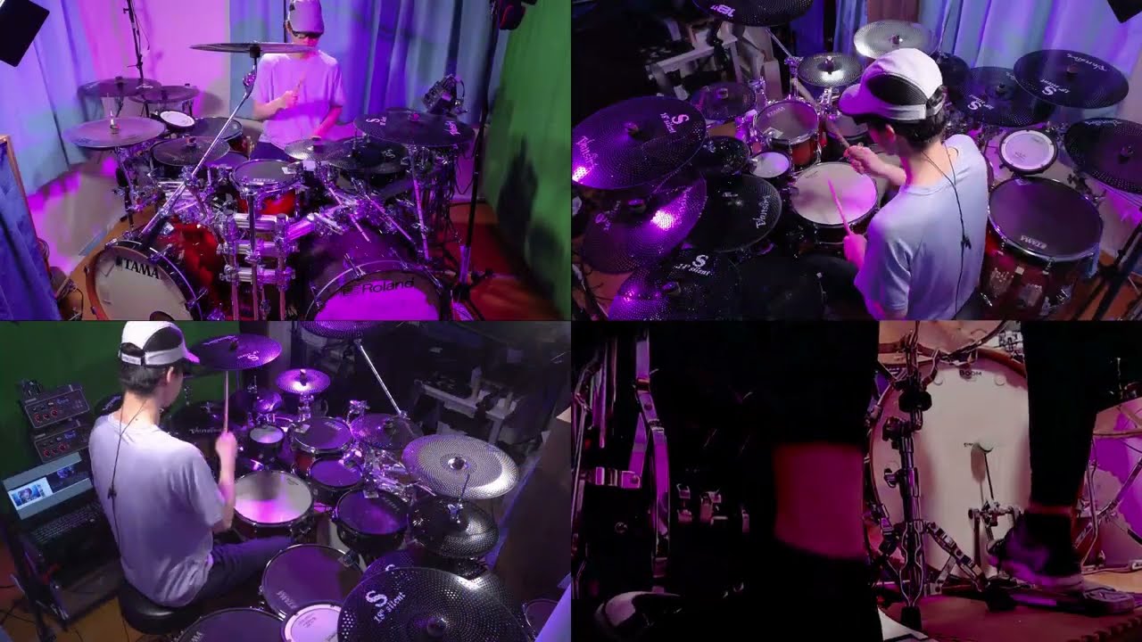 【FUTURE FUNK】70万のツーバス多点電子ドラムで「eleline - Koto no Town」叩いてみた - YouTube