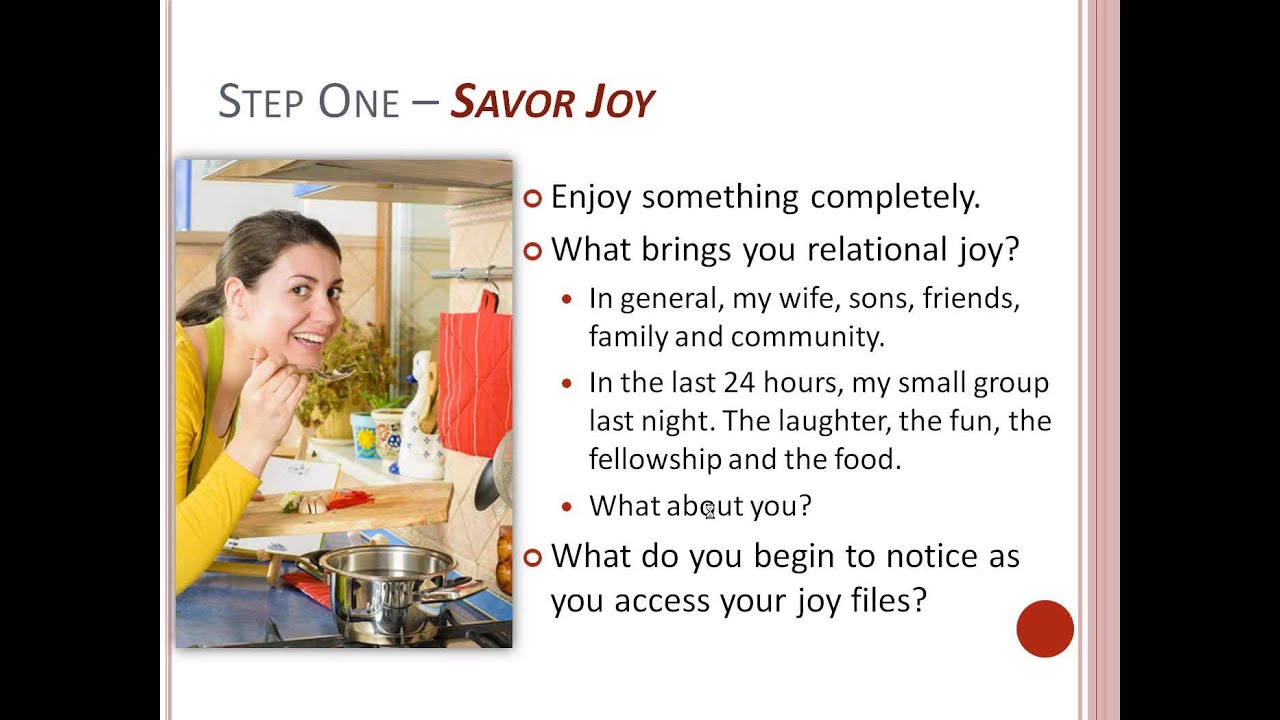 Three Steps to Start Joy - YouTube