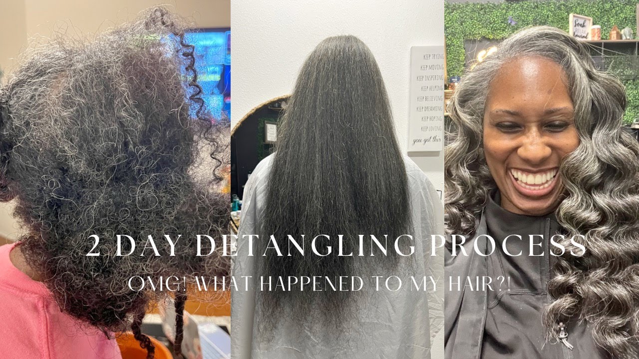Matted Hair +2 Day Detangling Process + Self Neglect Chat + The Final ...