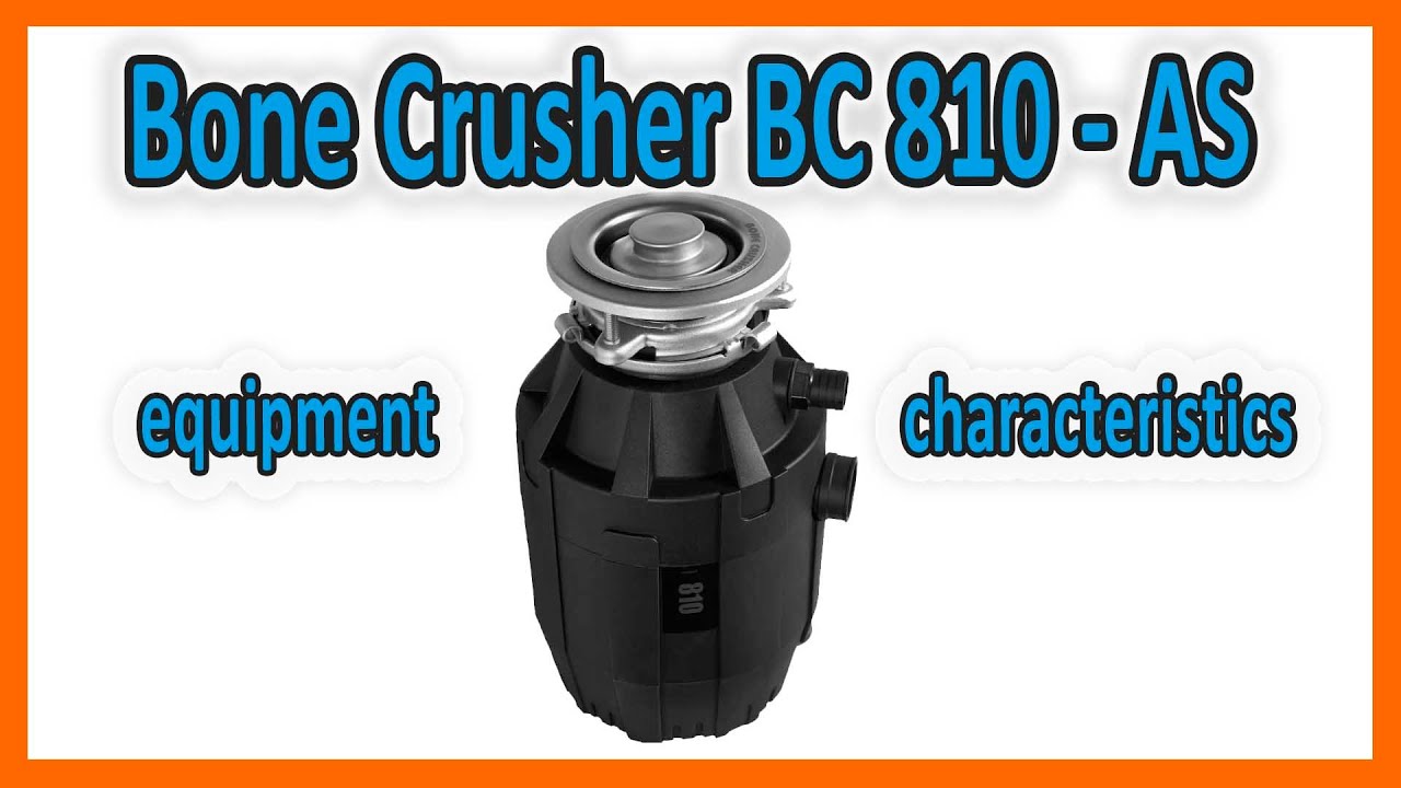 Bone Crusher BC 810 – food waste disposer review – What’s In the kit ...
