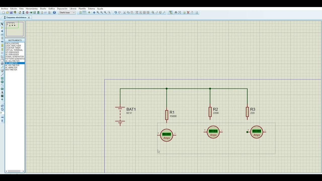 CIRCUITO EN PARALELO | PROBLEMA 8 EXAMEN Proteus 8 Professional Esquema electrónico - YouTube