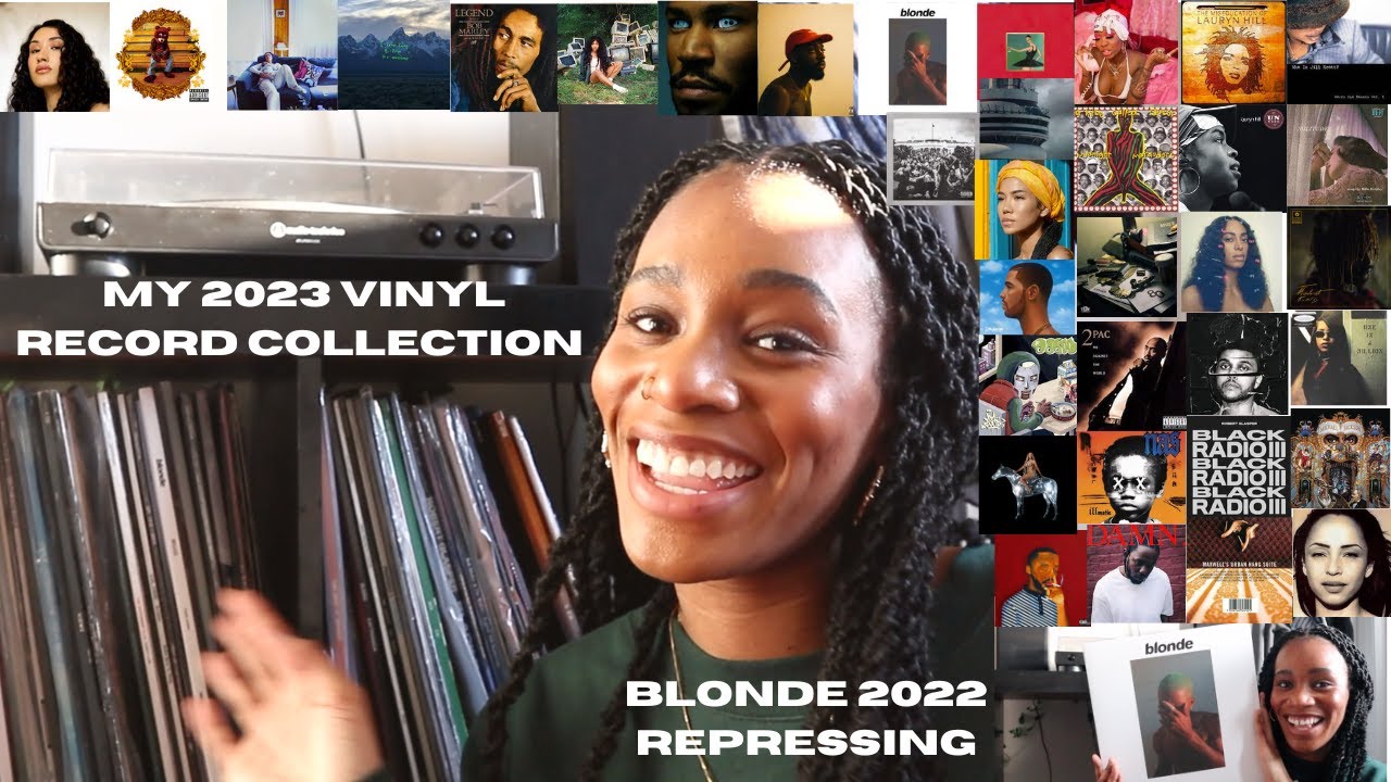 my 2023 vinyl record collection + blonde vinyl reissue - YouTube