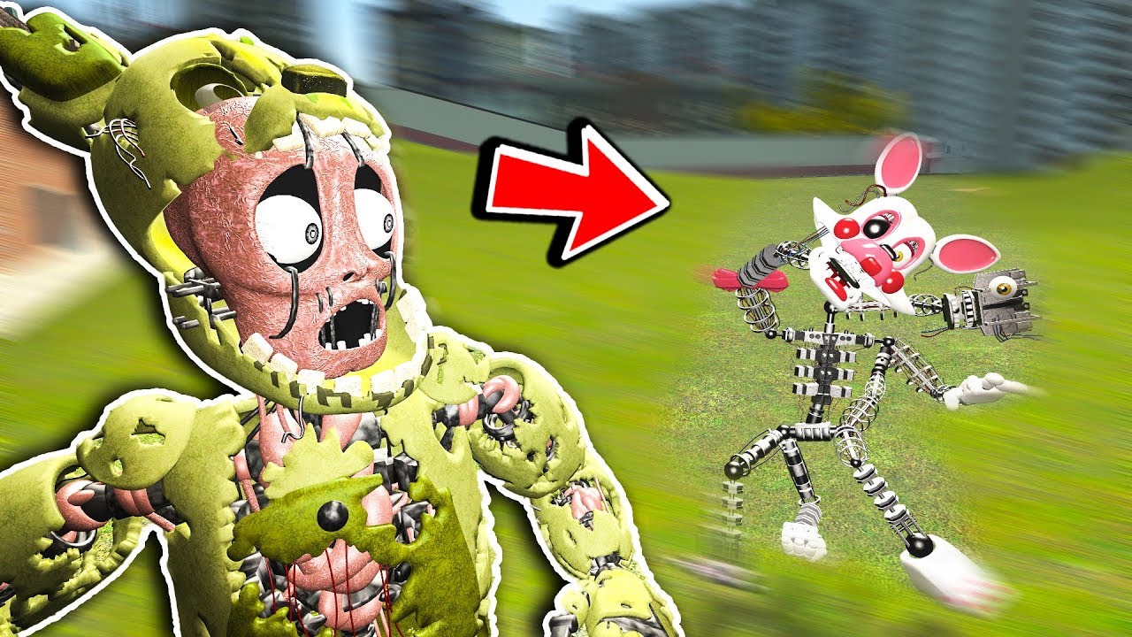 New FNAF 3 REDUX SPRINGTRAP & MANGLE FUSE! - Garry's Mod Gameplay ...
