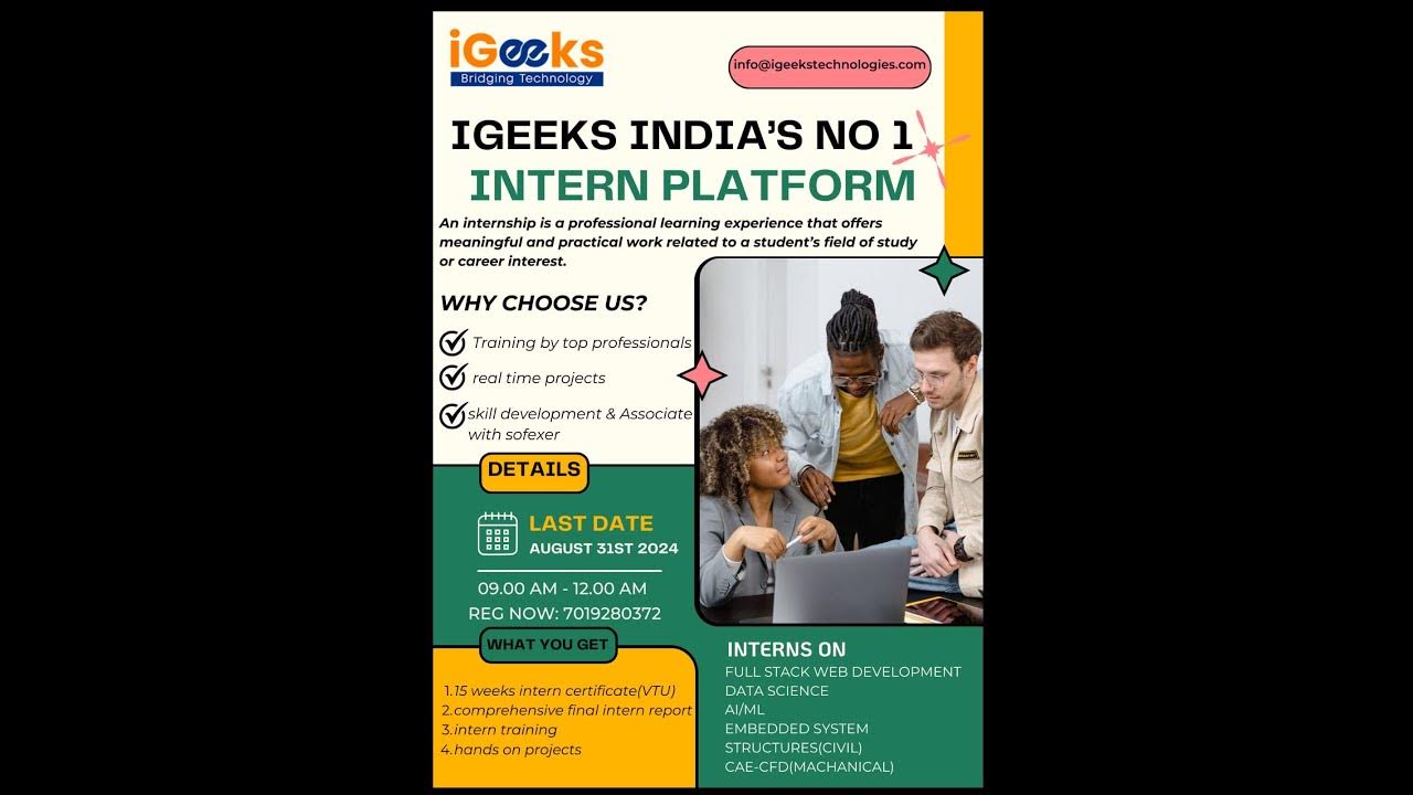 iGeeks Technologies | Internship Training Program - YouTube