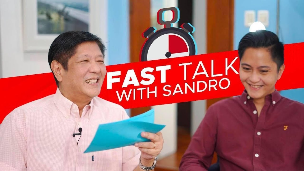 BBM VLOG #172: Fast Talk with Sandro | Bongbong Marcos - YouTube