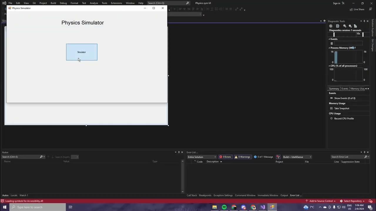 Computer Science A-Level AQA NEA testing video - Physics Simulator ...