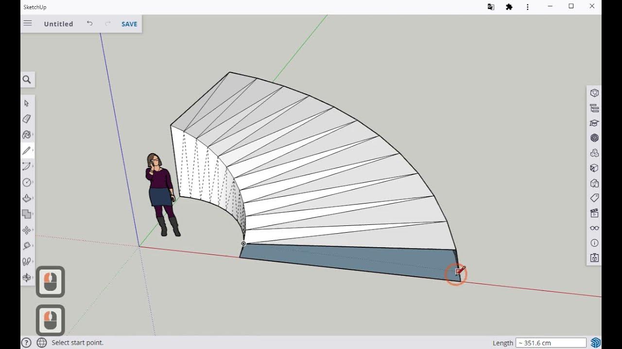 Making a ramp | SketchUp Free / Shop (web) - YouTube