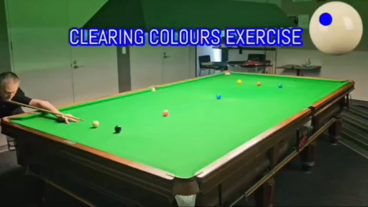 Snooker clearing colours off spots - YouTube
