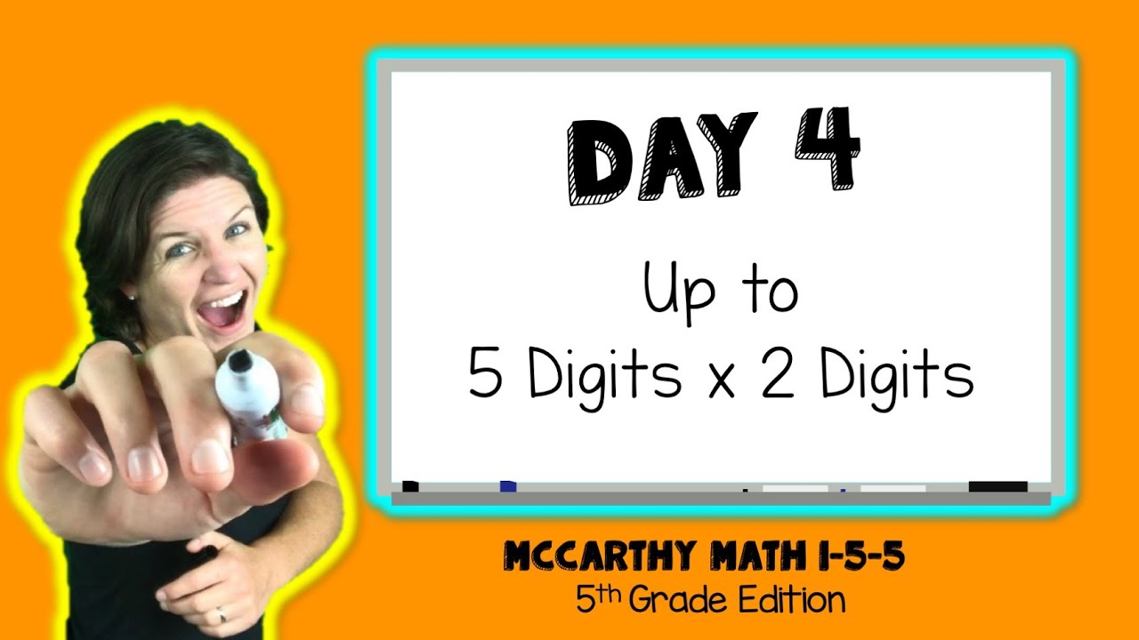 5th Grade Math | MULTIPLICATION | McCarthy Math 1-5-5 FREEBIE - YouTube