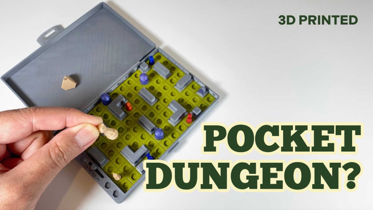 Pocket Dungeon: 3D-Printed Dungeon Crawler Board Game - YouTube