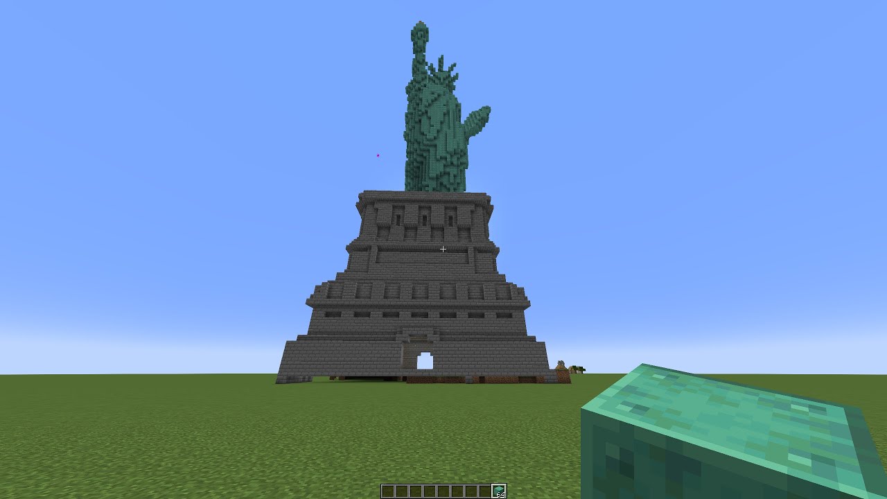 I Built The Statue Of Liberty In Minecraft! - YouTube