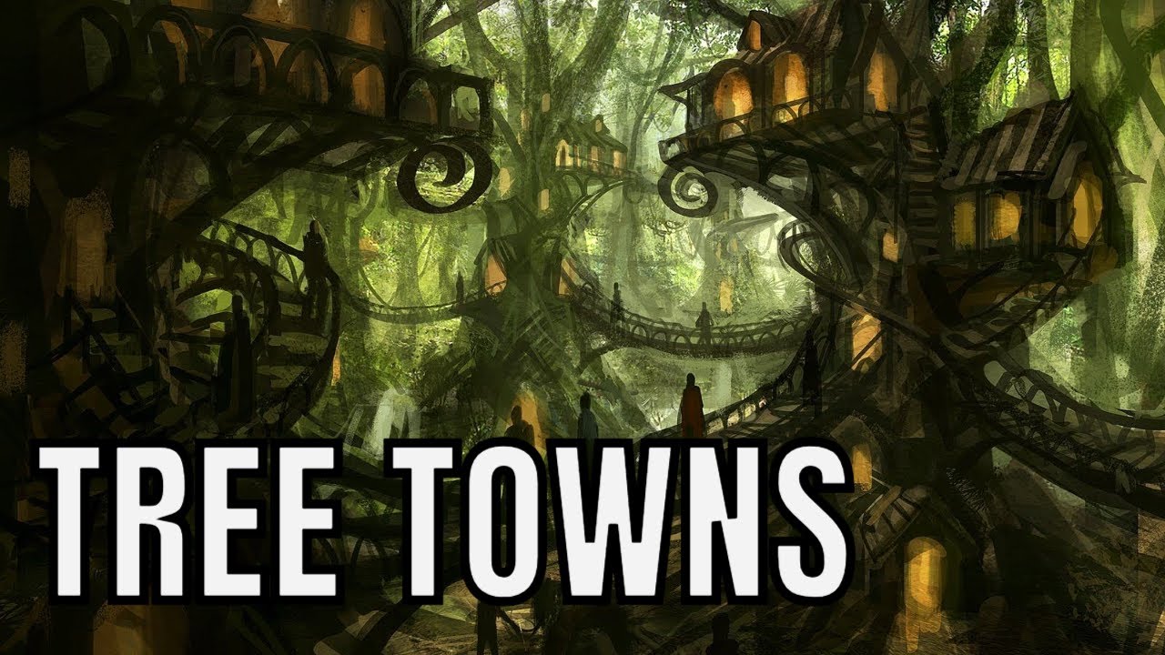 Making TREE TOWNS for FANTASY Adventures #4k - YouTube