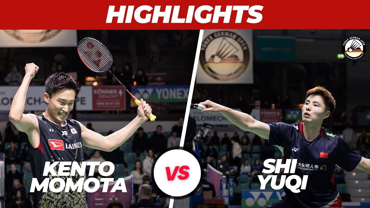 Courtside View: Kento Momota vs. Shi Yuqi | German Open 2023 - YouTube