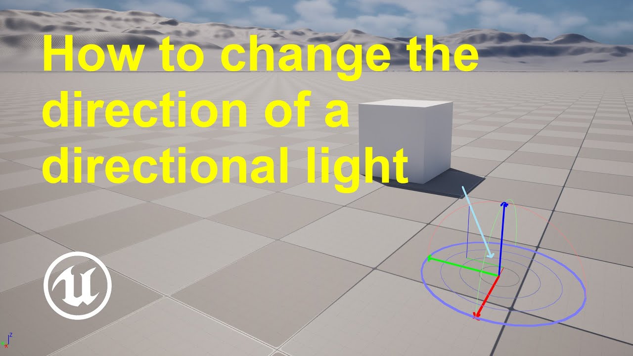 How to change the direction of a directional light in Unreal Engine 5 ...