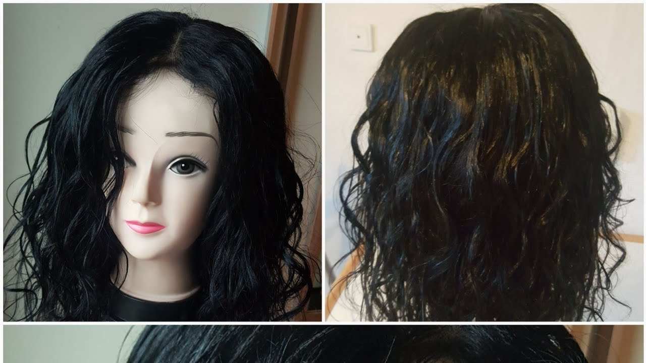 How To Make Body Wave Wig +#curling straight hair to body wave - YouTube
