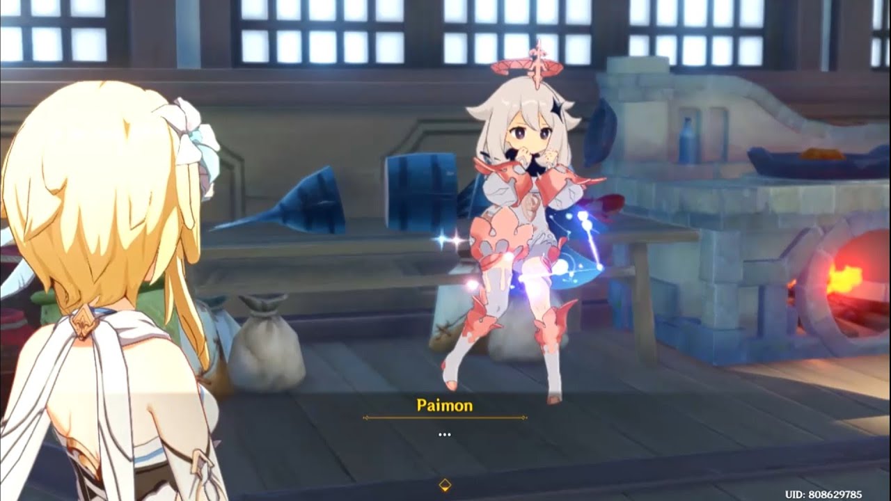 paimon is afraid From ghost - YouTube