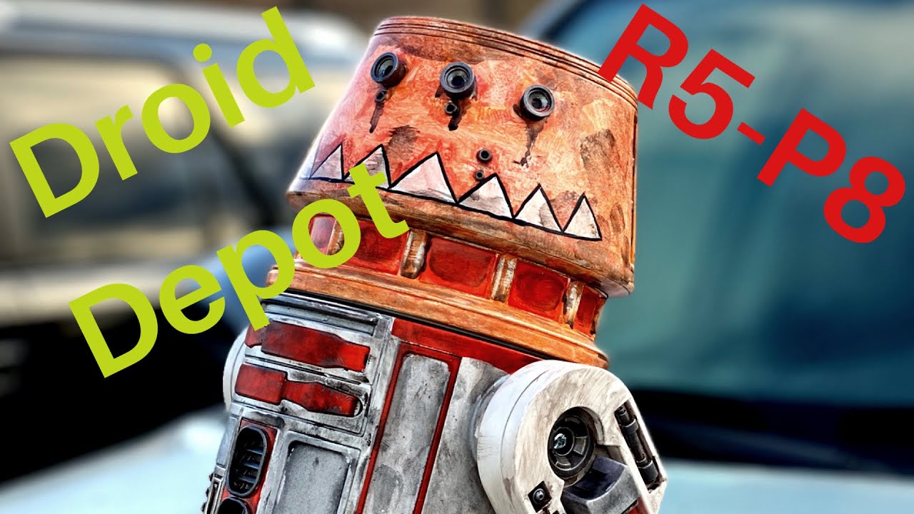 Disneyland Droid Depot R5-P8 paint - YouTube