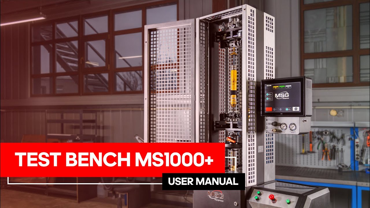 Detailed manual on MS1000+ Test bench operation - YouTube