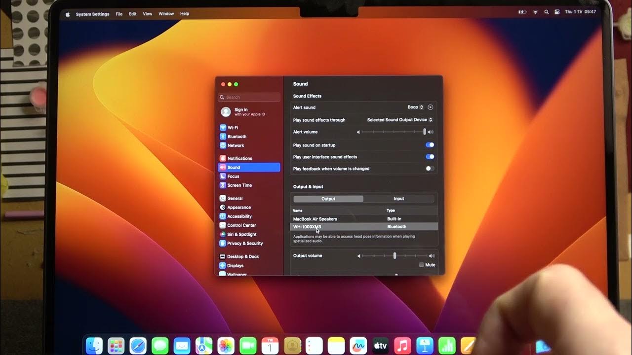 How To Change Sound Output Default Device Macbook Air M2 2023 - YouTube
