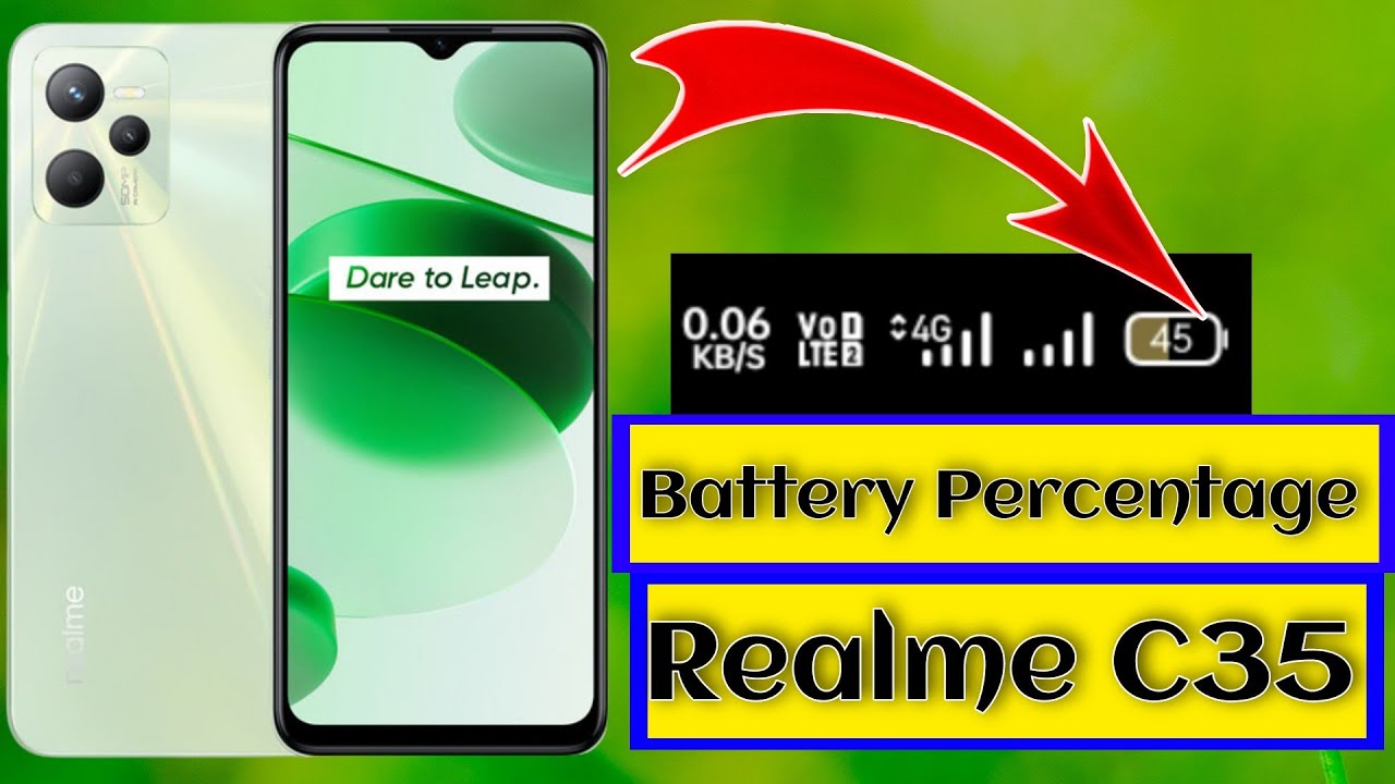 Realme C35 Battery Percentage Setting Realme C35 Me Battery Percentage ...