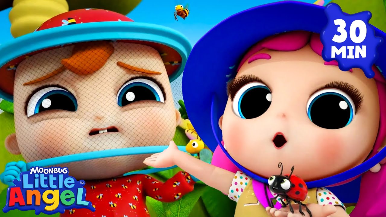 The Bugs go Marching! Learn about Insects 🐛 | Little Angel 😇 ...