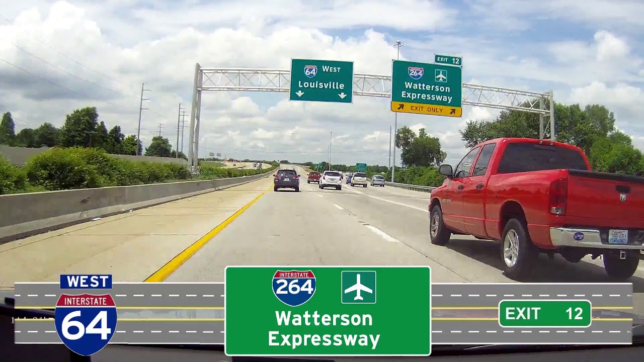 Kentucky 2014 I 64 West mile 19 to Indiana border - YouTube