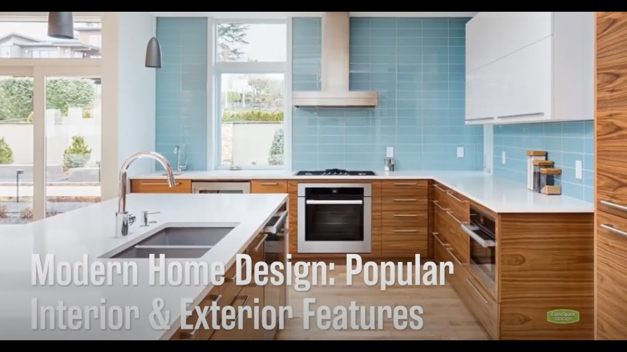 Modern Home Design: Popular Interior & Exterior Features - YouTube