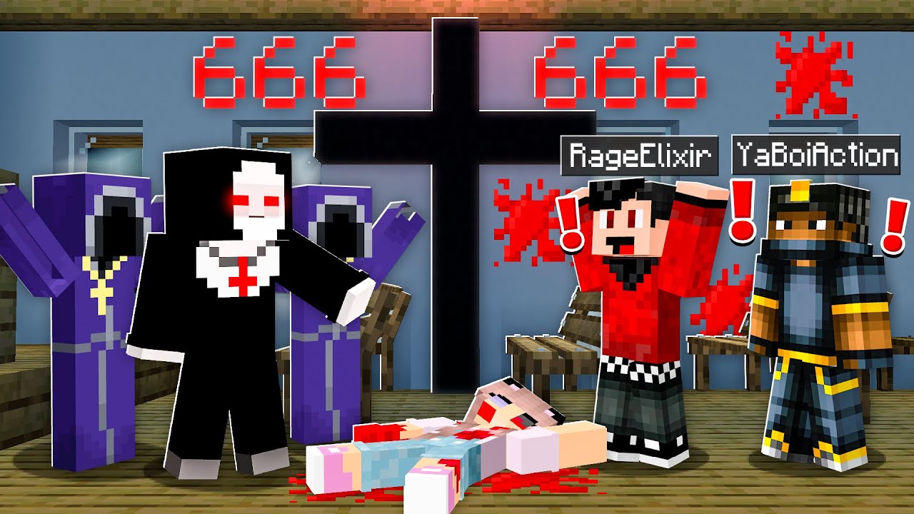 We Returned To The EVIL CHURCH.. and Found a HIDDEN CULT! (Minecraft ...