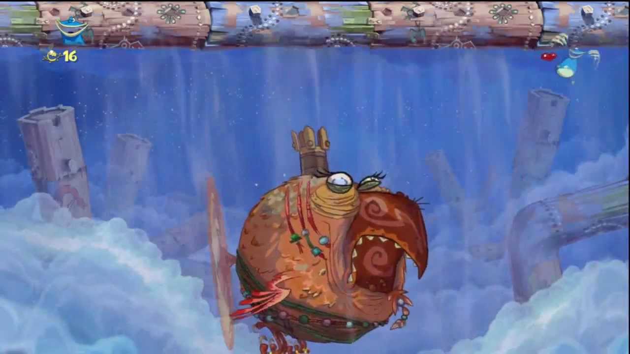 Let's Play Rayman Origins | World 7-5/Boss | To Bubblize a Mockingbird ...