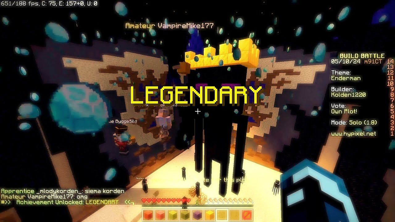 My first ever LEGENDARY (Build Battles) - YouTube