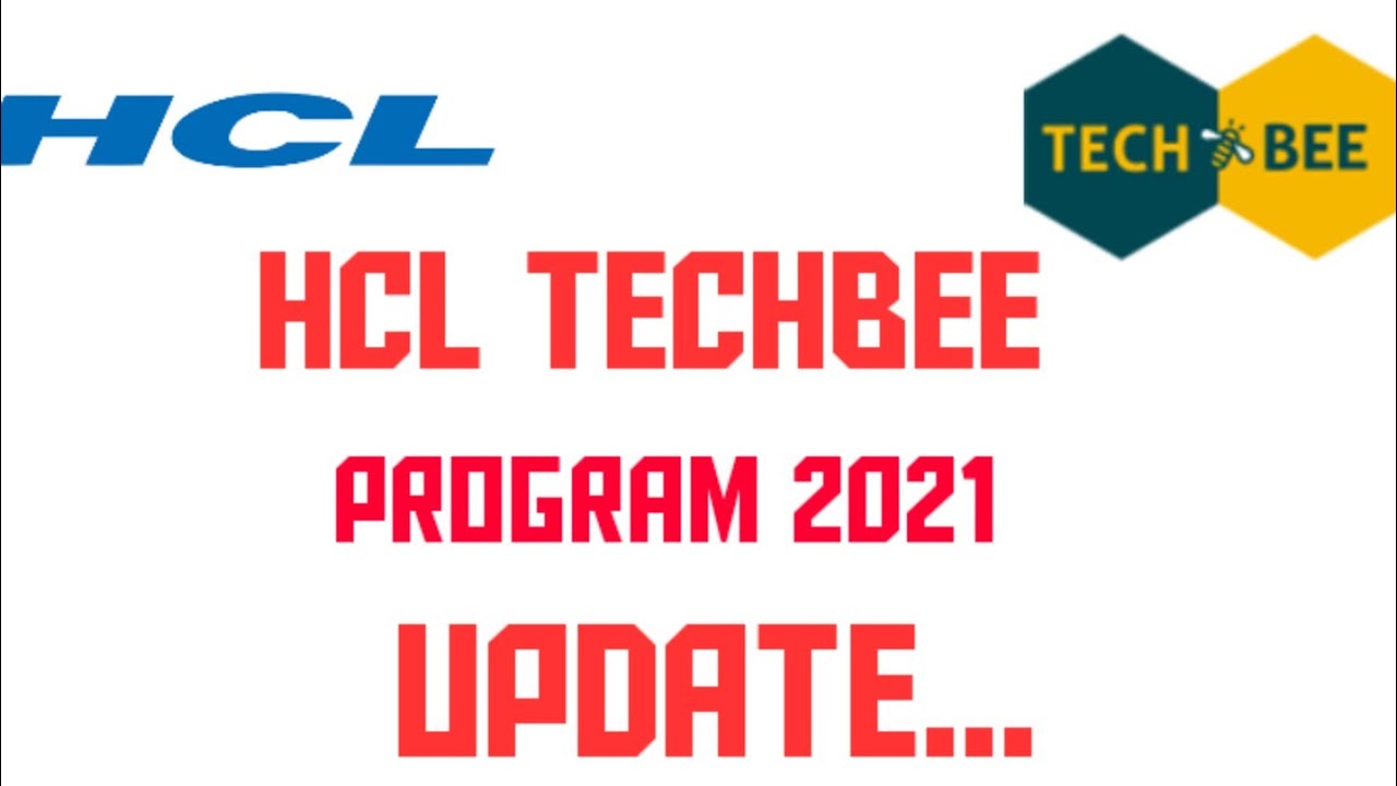HCL TECHBEE program 2021 updates||TAMIL INFOTUBE - YouTube