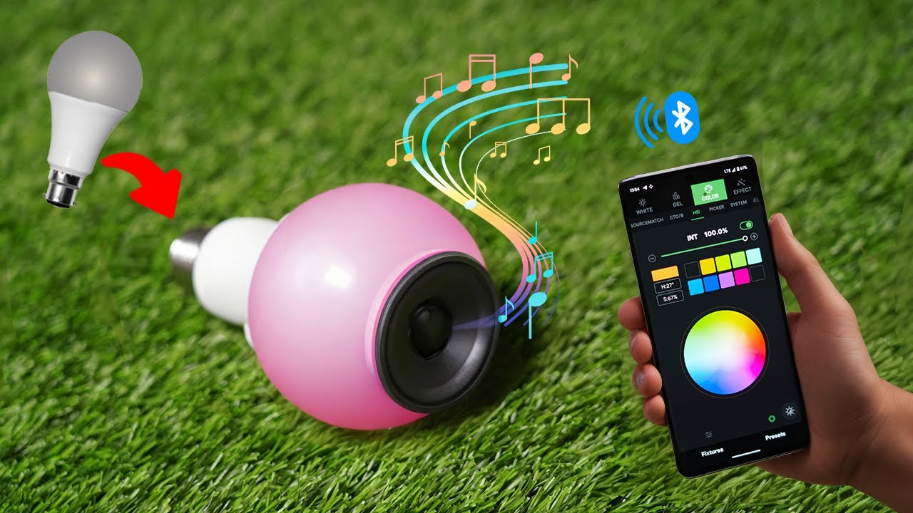 Music and light together in Dead LED bulb - YouTube