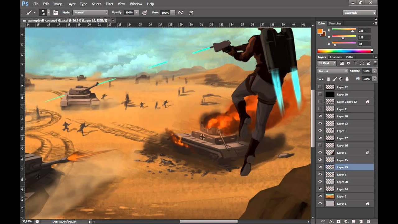Rocket Ranger Reloaded - Shootout Concept Art - YouTube