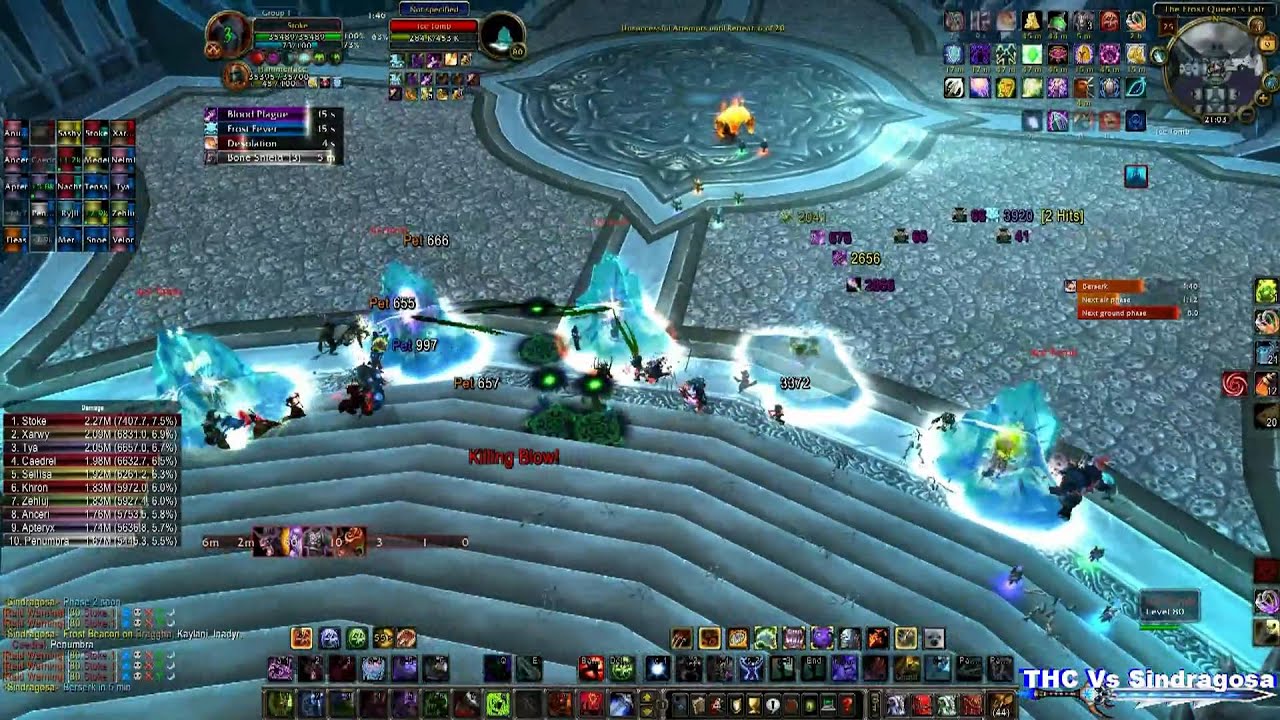 The Hungering Cold Vs. Sindragosa 25 man - YouTube