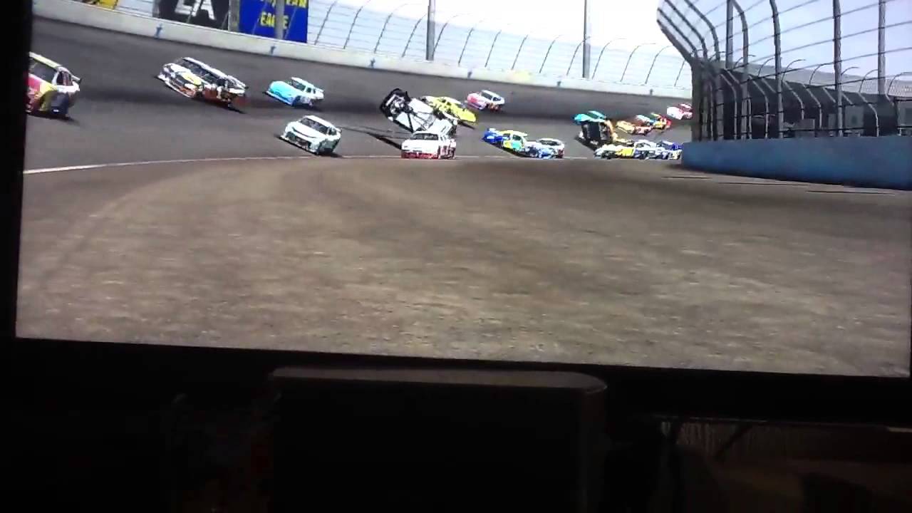 Nascar 08 CRASH!!!!!!!!!!!!!!!!!!!!!!!!! - YouTube