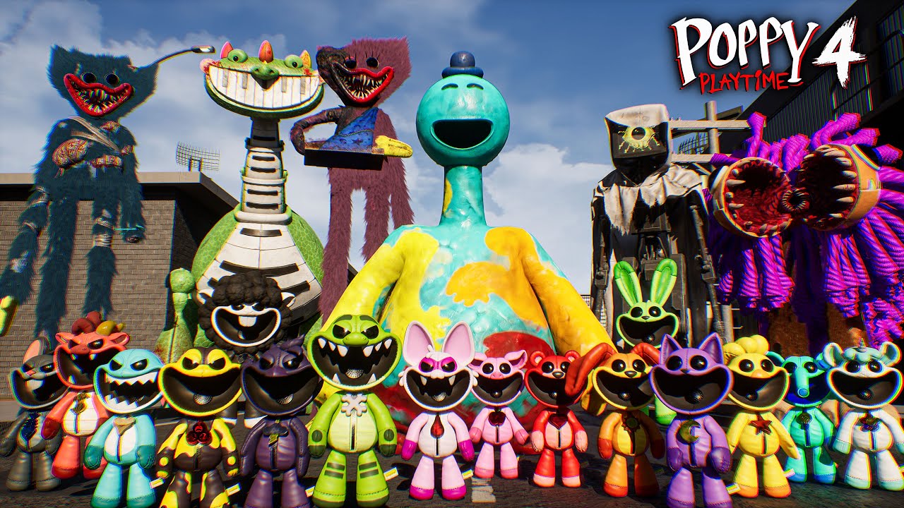 Poppy Playtime Chapter 4 - MONSTERS Size ComparIson - YouTube
