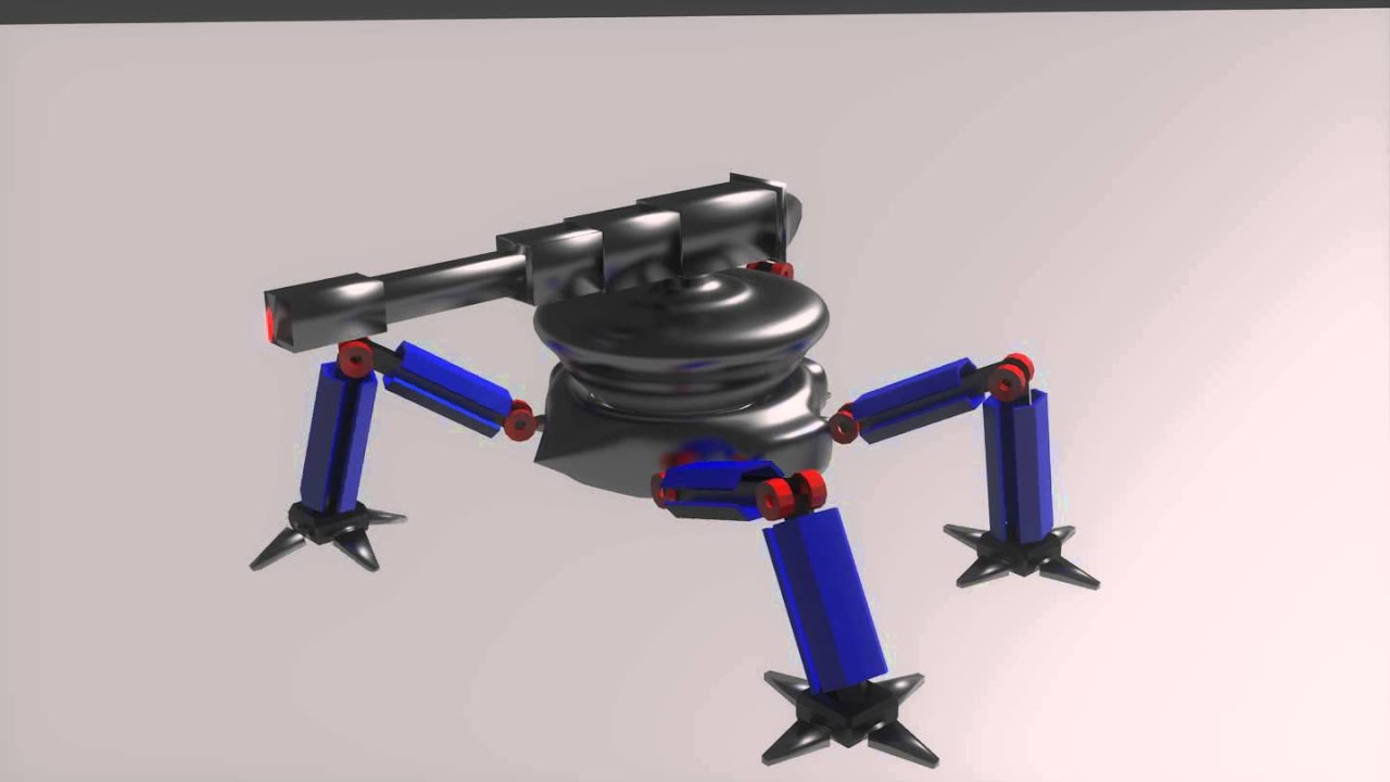 Four legged robot test - YouTube