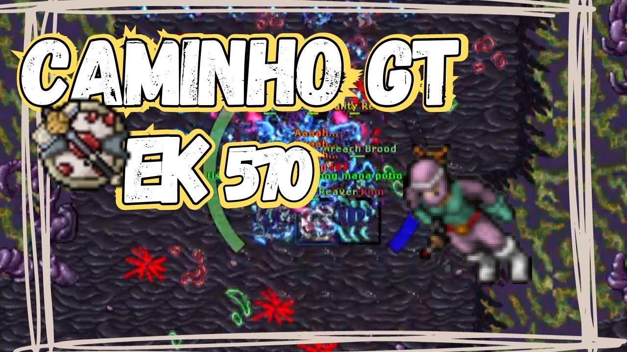 Tibia - SOLO EK 570 Caminho GT - Gold Token - Otherworld - YouTube