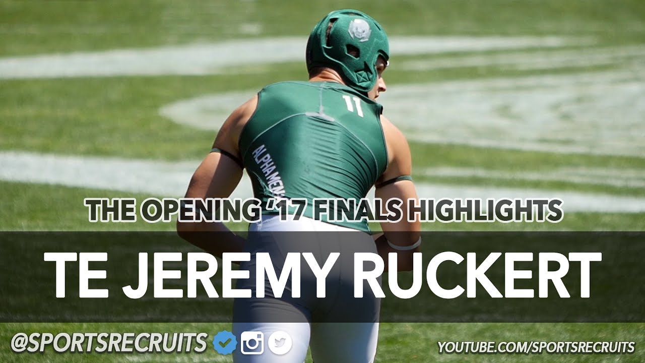 Jeremy Ruckert: 2018 Top TE Recruit - The Opening Finals (Lindenhurst ...