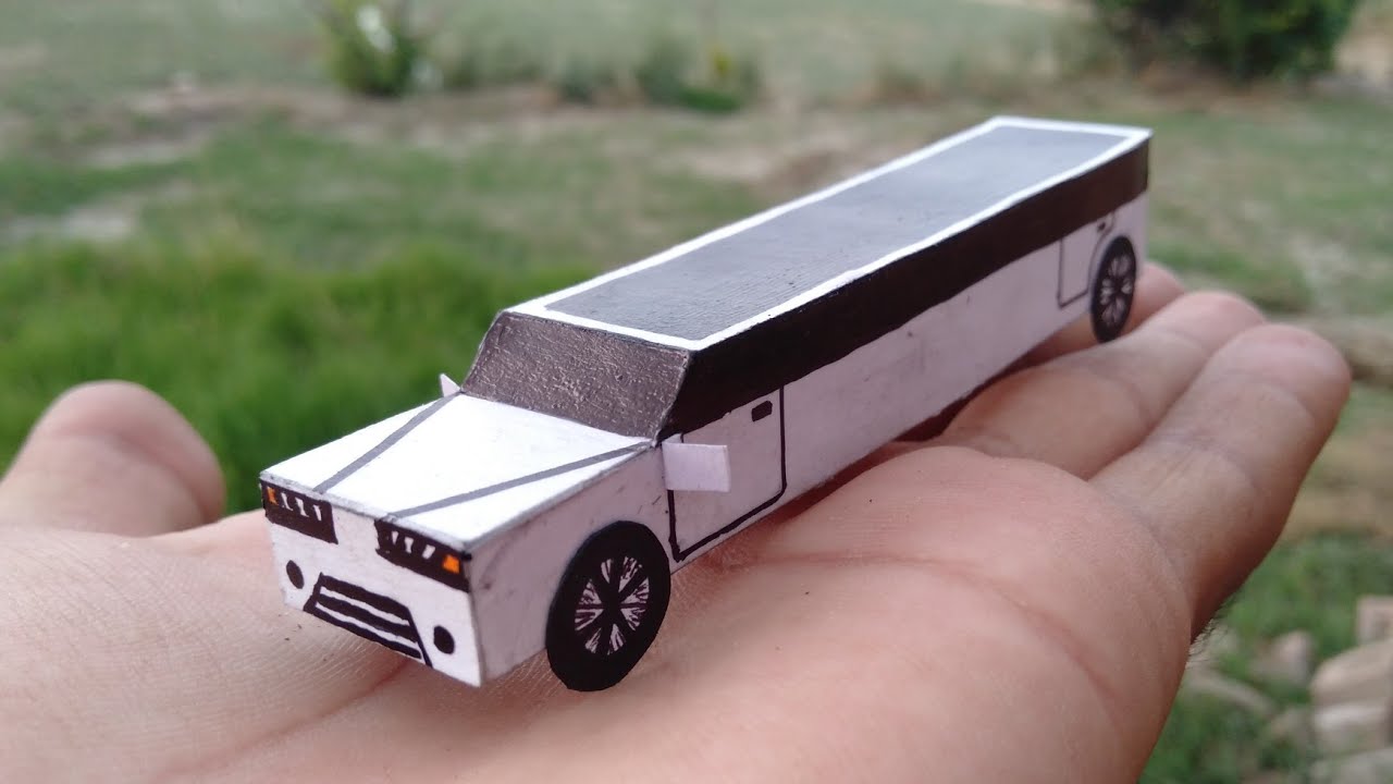 DIY limousine at home / how to make limousine /car in indialong car/handmade limousine - YouTube