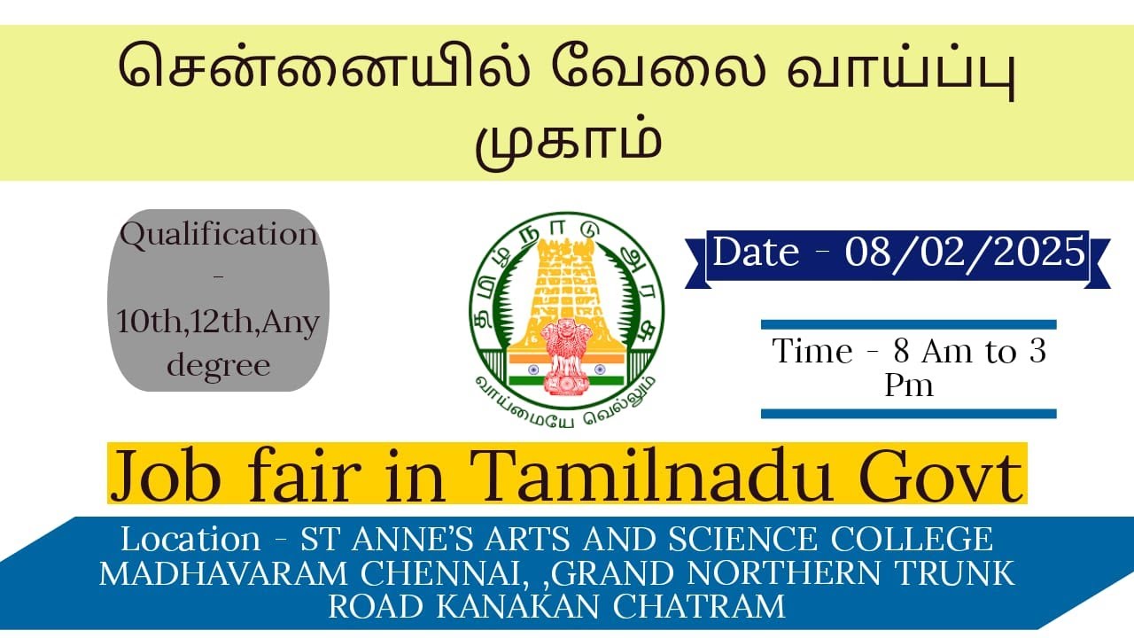 Mega Job Fair – 08th February 2025 (Saturday) | Govt & Private Job ...